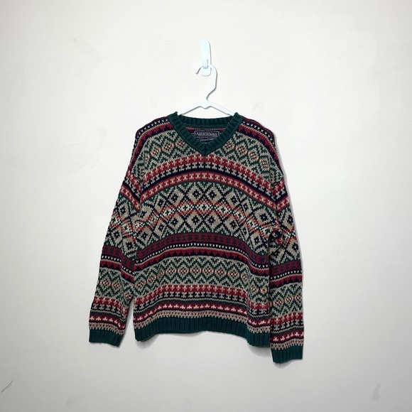 Abercrombie & Fitch | Sweaters | Vintage Abercrombie Fitch Fair Isle Sweater | Poshmark
